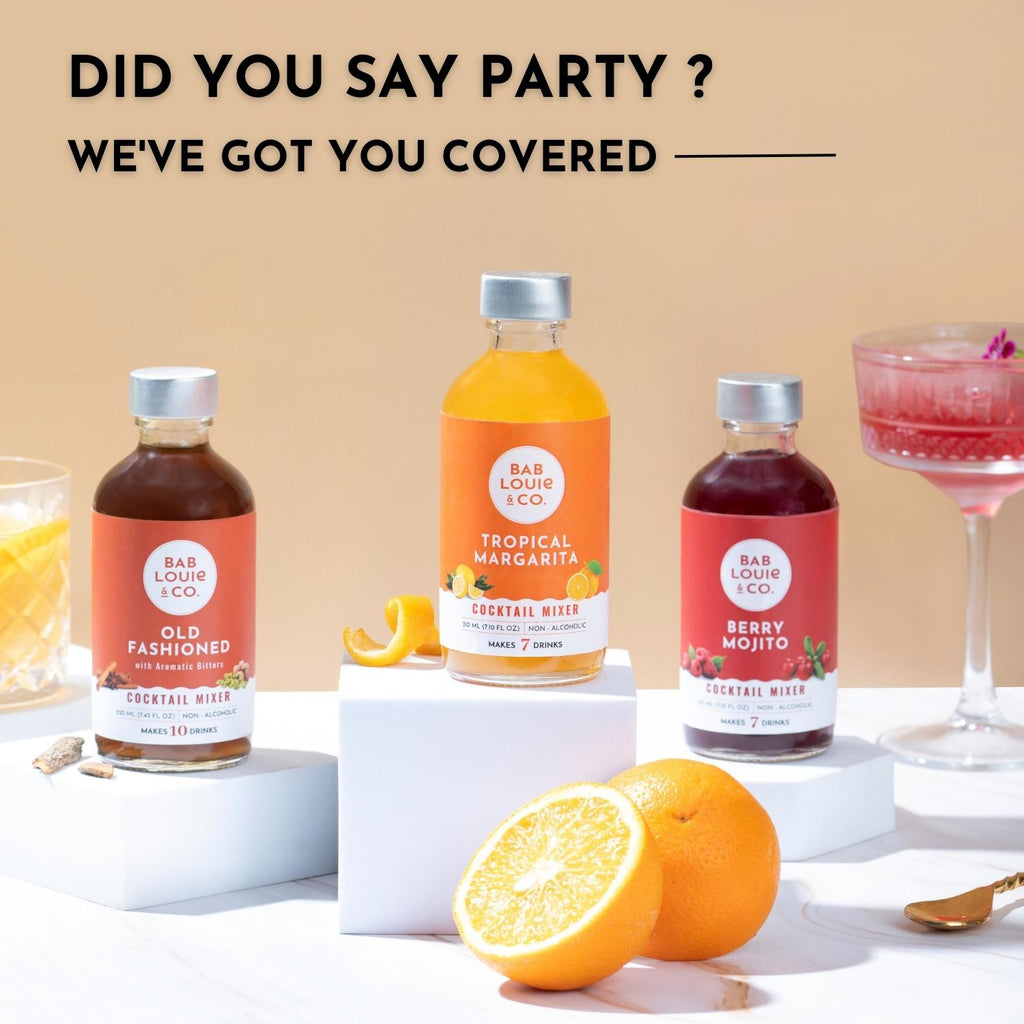 Bablouie's Ultimate Cocktail Party Pack of 3 Mixers , Peg Measure ...